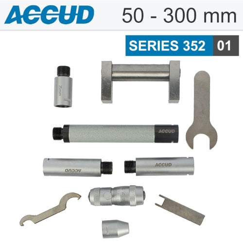 Accud - Tubular inside micrometer 50-300mm – Tools4
