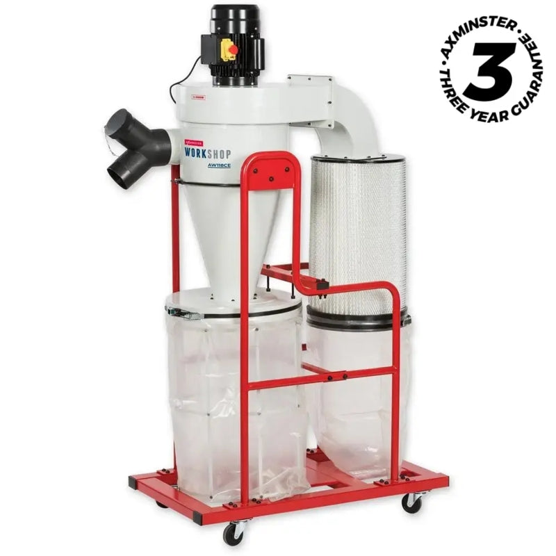 Axminster Workshop Cyclone Dust Extractor - 230V, 1.5kW (AW118CE) | 02 ...