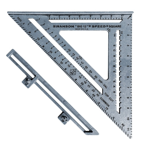 Swanson Big 12 Speed Square with Layout Bar | S107 - Tools4Wood