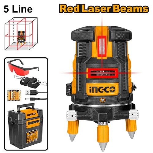 Ingco Self-Leveling Line Laser (Red Laser Beams) | HLL306505 ...