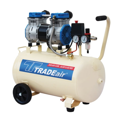 TRADEair 200L Silent Oil Free Compressor Direct Drive 4.4HP - 8Bar ...
