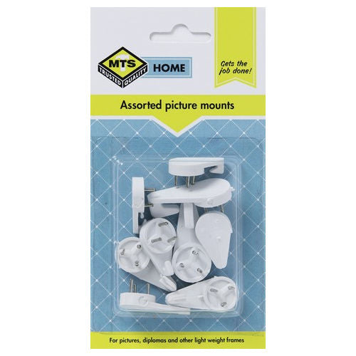 MTS - Home Assorted Picture Mounts 9Pc – Tools4