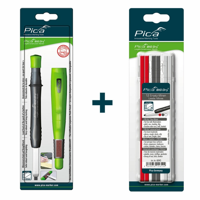 Pica Big Dry Marker with Refill Set (1 x 6060 & 1 x 6045) | PICA6095 ...