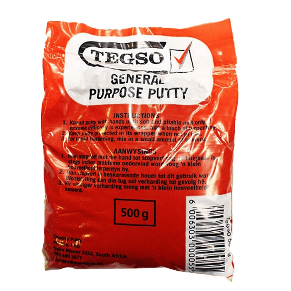 Tegso General Purpose Glaze Putty Natural/White 500g | UNS0375 – Tools4