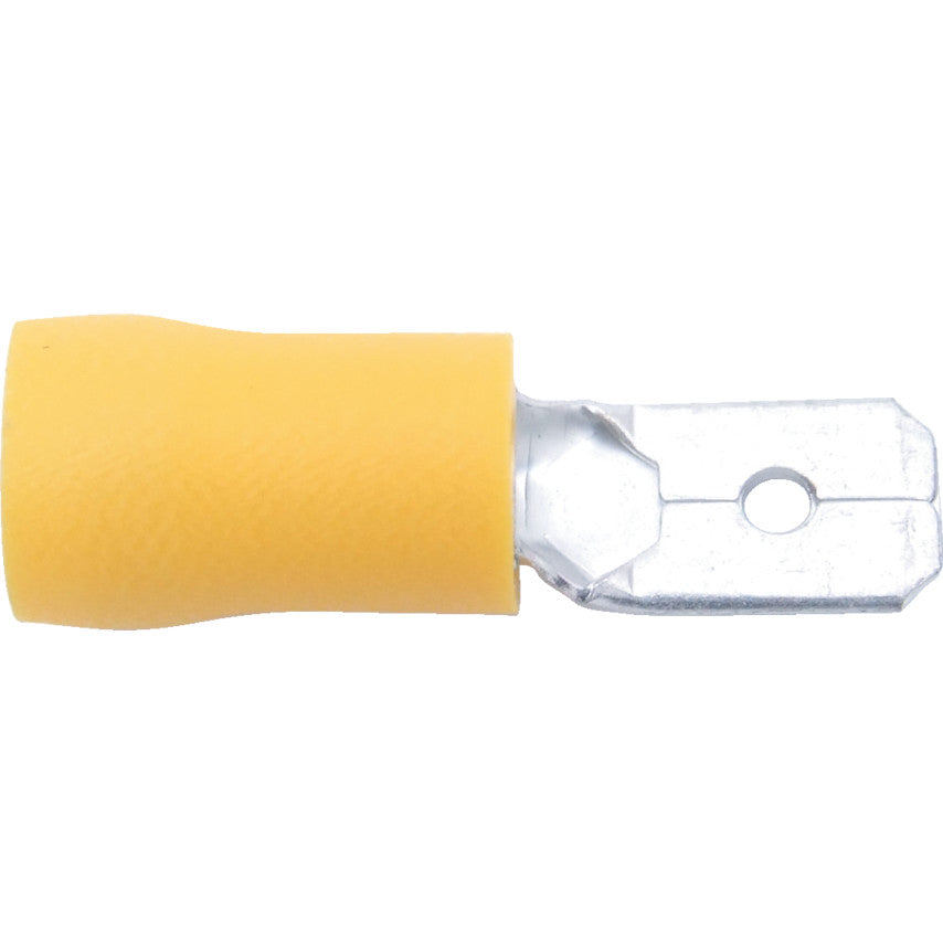Kennedy 6.3mm Male Tab Connector Terminal-Yellow (100) | KEN5153720K ...